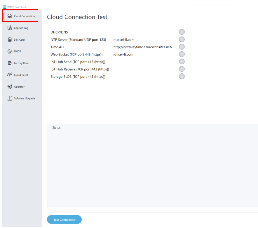 Cloud Connection Test – Cel-Fi Support